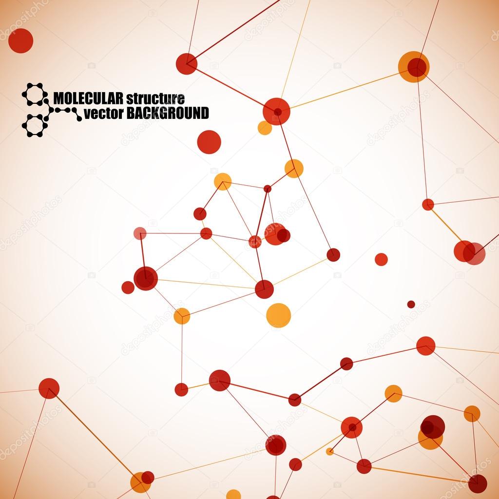 Beautiful molecular structure Stock Vector by ©Palau83 #54111419