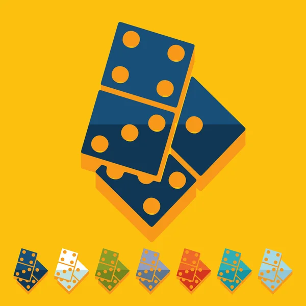 Domino paper sticker Stock Vector by ©Palau83 85326234