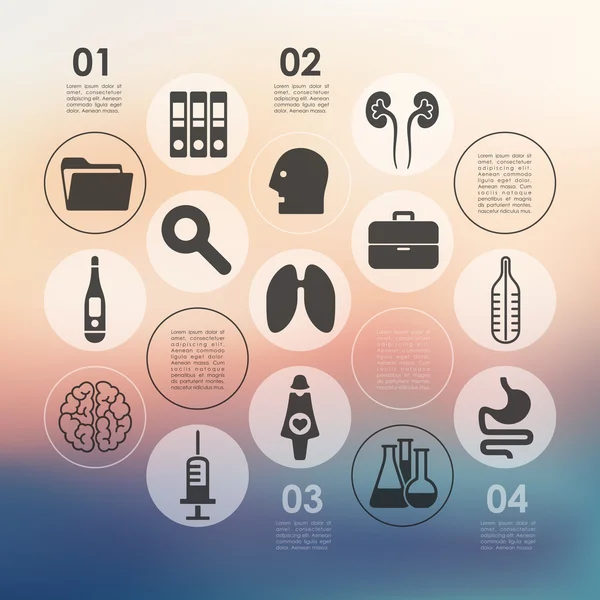 Medicine infographic with icons Stock Vector by ©Palau83 87288578