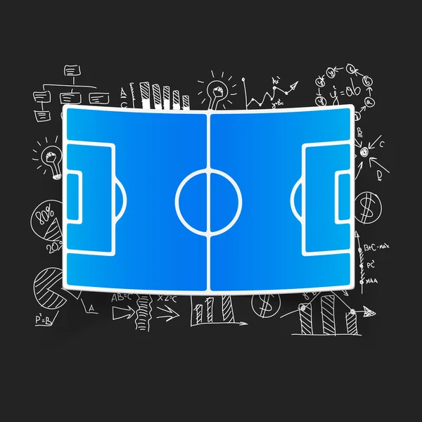 Formulas with playing field, tactics icon Stock Vector Image by ...