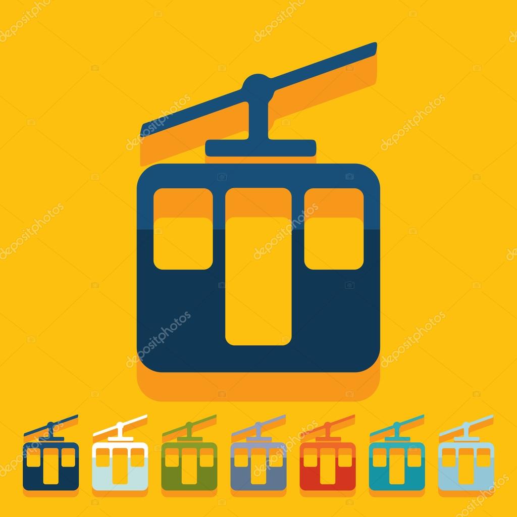 Funiculaires icônes design plat Vecteur par ©Palau83 57789867