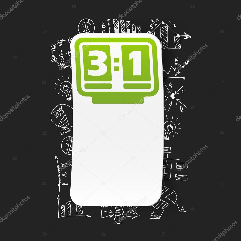 Score board in drawing formula Stock Vector by ©Palau83 57790093