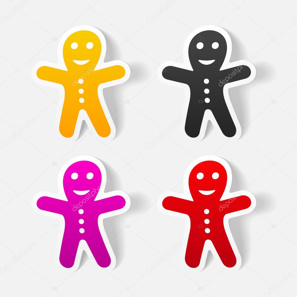 Gingerbread man icon Stock Vector by ©Palau83 59049059