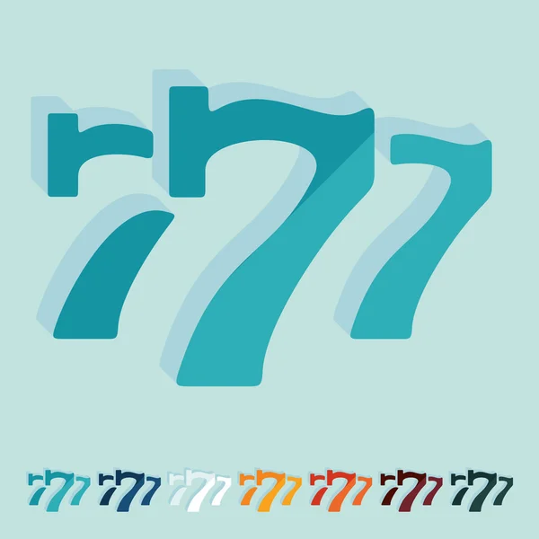 Three seven icon Stock Vector by ©Palau83 84000050