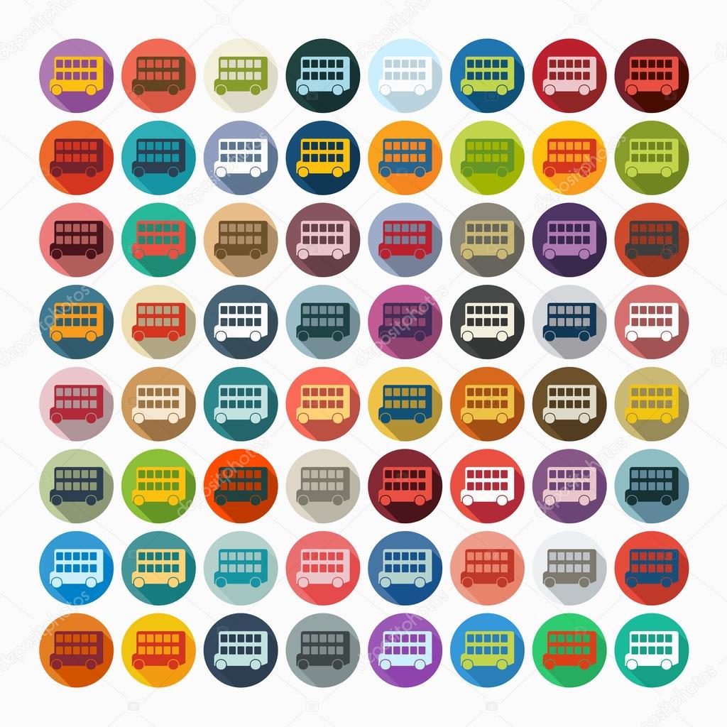 Ikon bus double decker Vektor Stok oleh ©Palau83 59484037