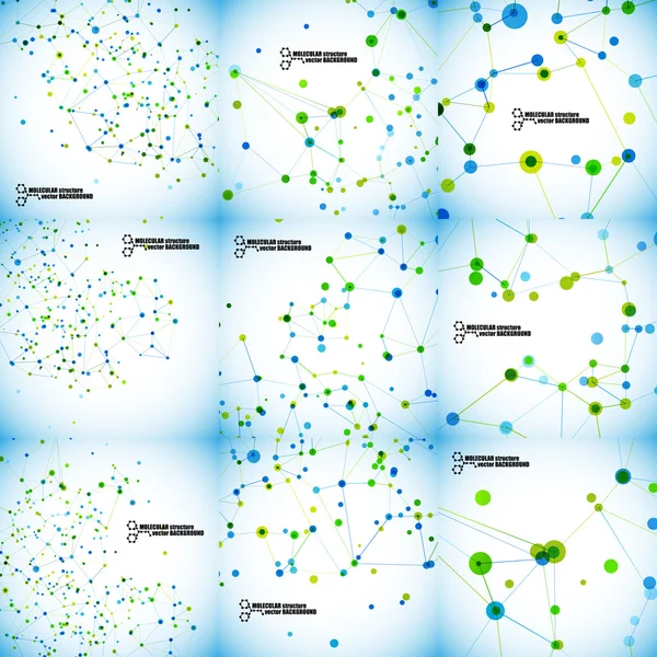 Set of beautiful molecular structure Stock Vector Image by ©Palau83 ...