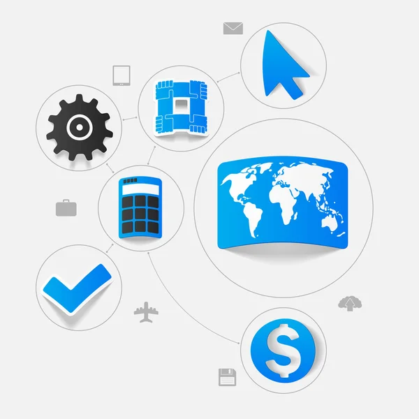 Technology sticker infographic Stock Vector by ©Palau83 70381677