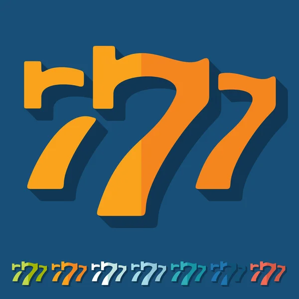 Three seven icon Stock Vector by ©Palau83 84000050