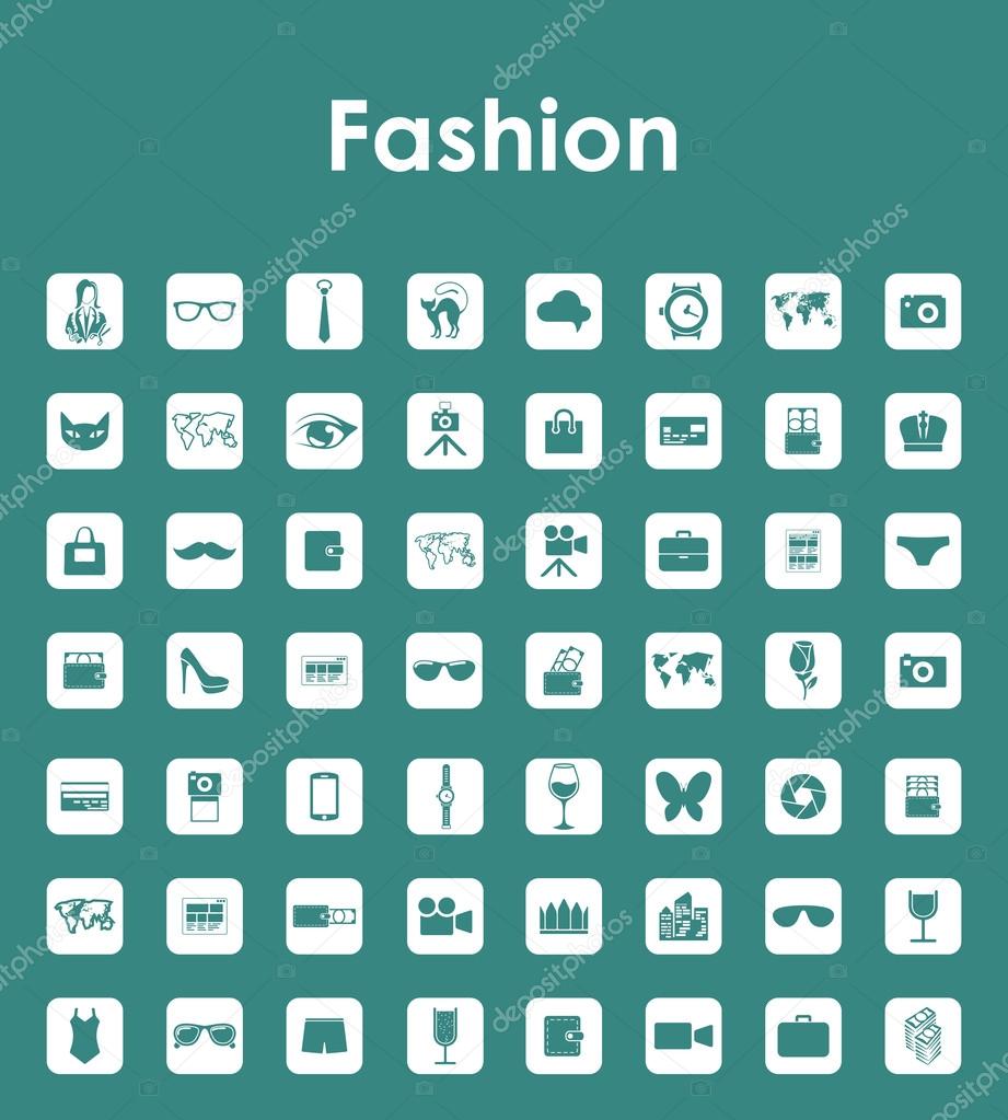 Conjunto de iconos simples de moda Vector de stock #63961707 de ©Palau83