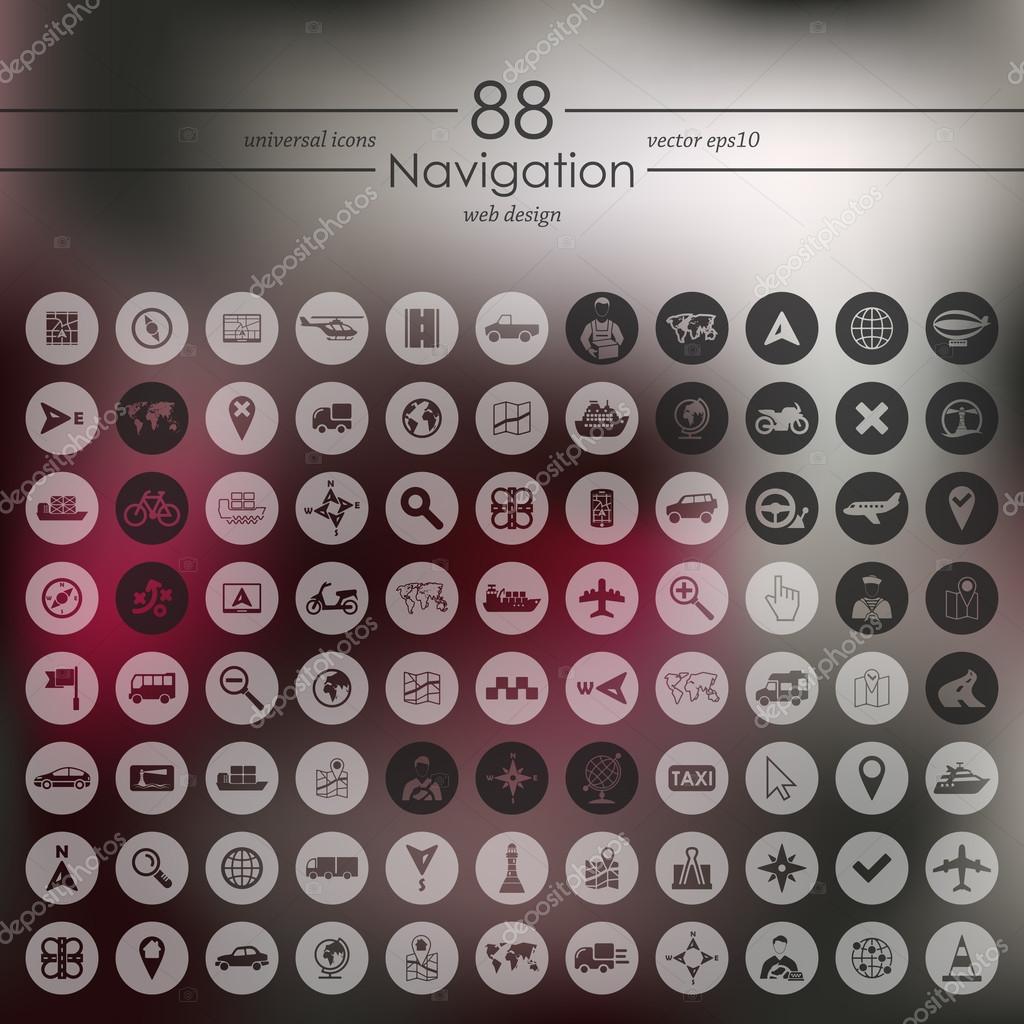 Set of navigation icons Stock Vector by ©Palau83 63961793
