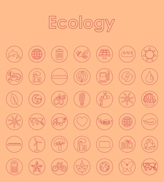 Set of ecology simple icons Stock Vector by ©Palau83 160733460