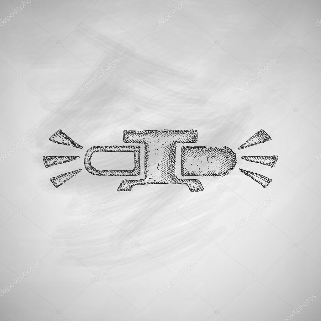 Flasher icon. Vector illustration Stock Vector by ©Palau83 64237801