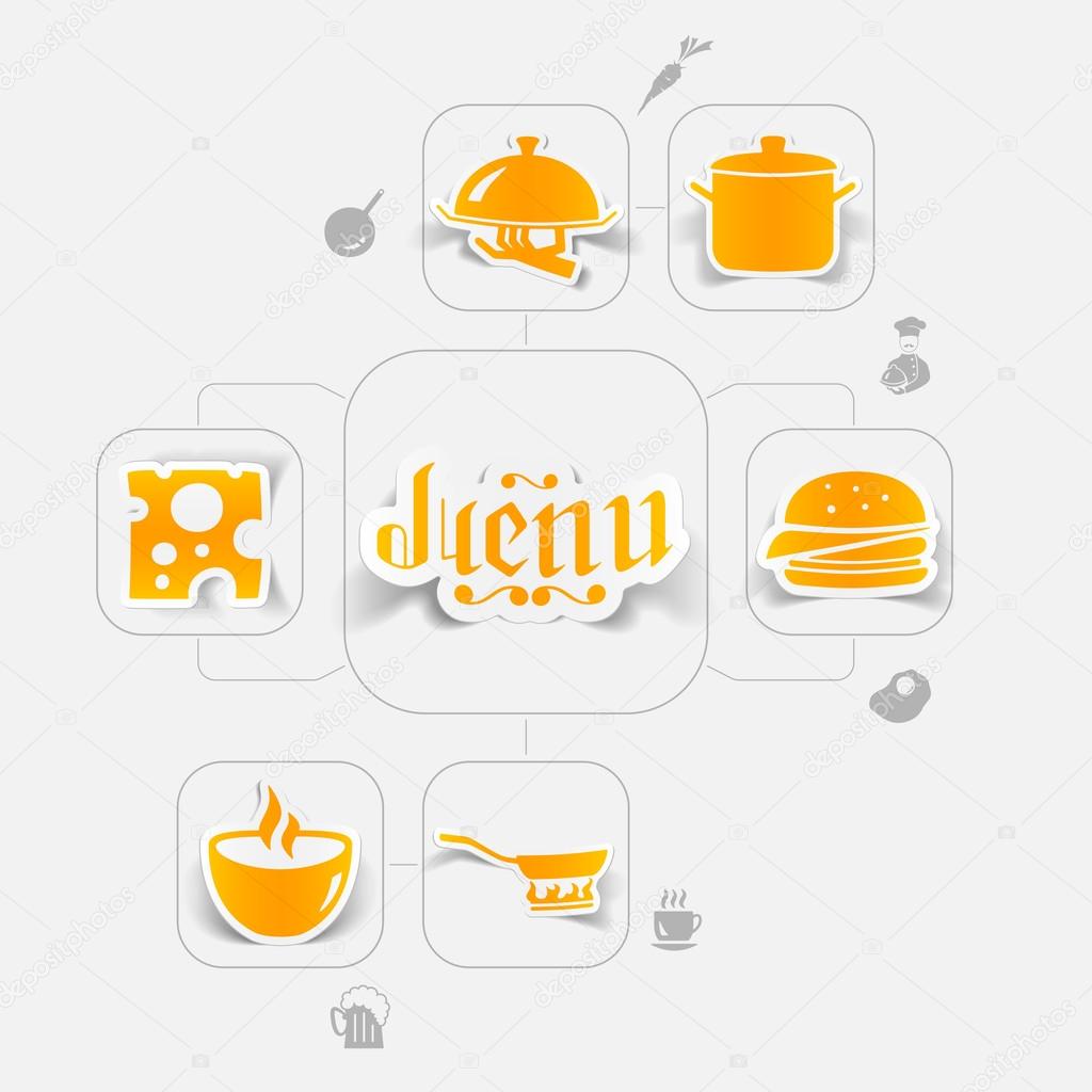 Restaurant sticker infographic Stock Vector by ©Palau83 65180857
