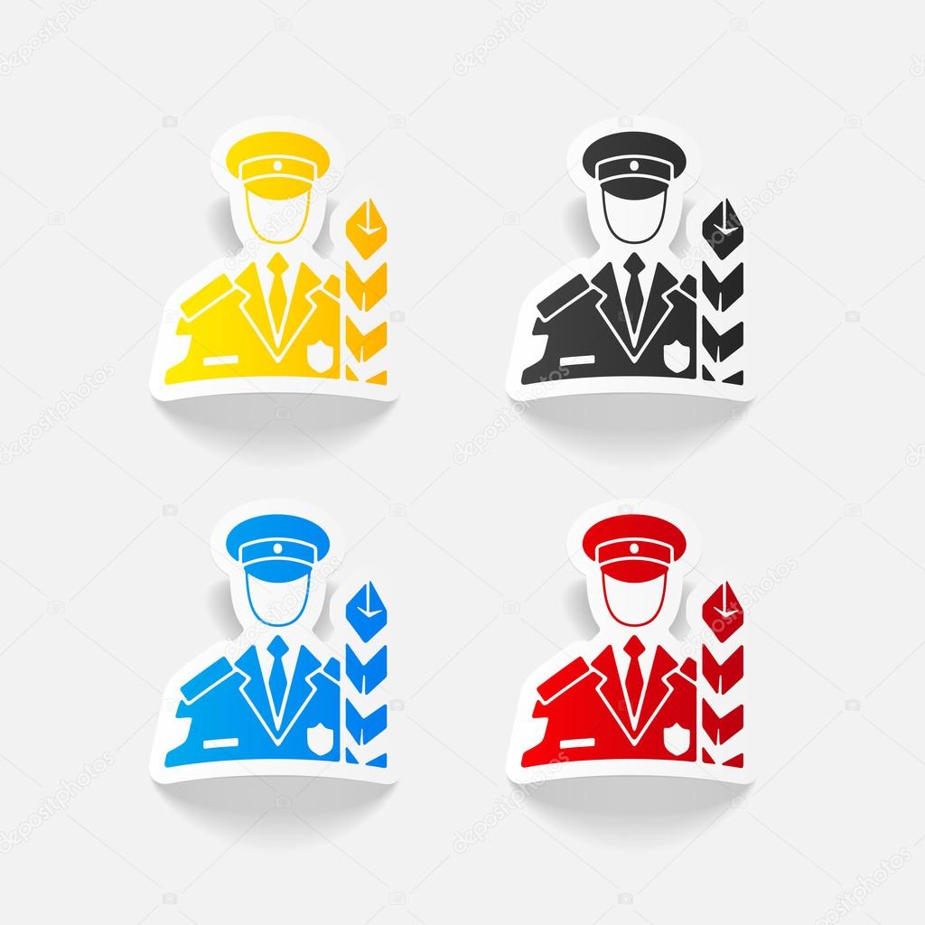Customs inspector icon Stock Vector by ©Palau83 65433053