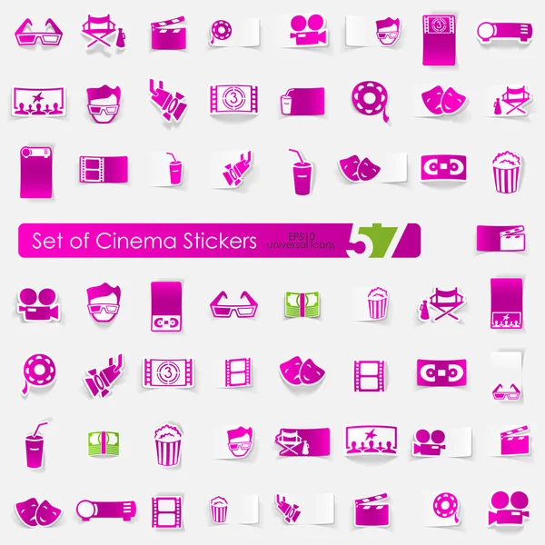 Set of cinema icons Stock Vector by ©Palau83 65427583