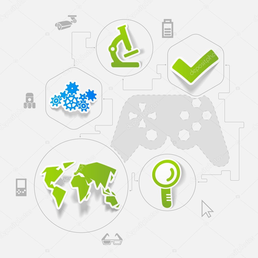 Technology sticker infographic Stock Vector Image by ©Palau83 #69367611