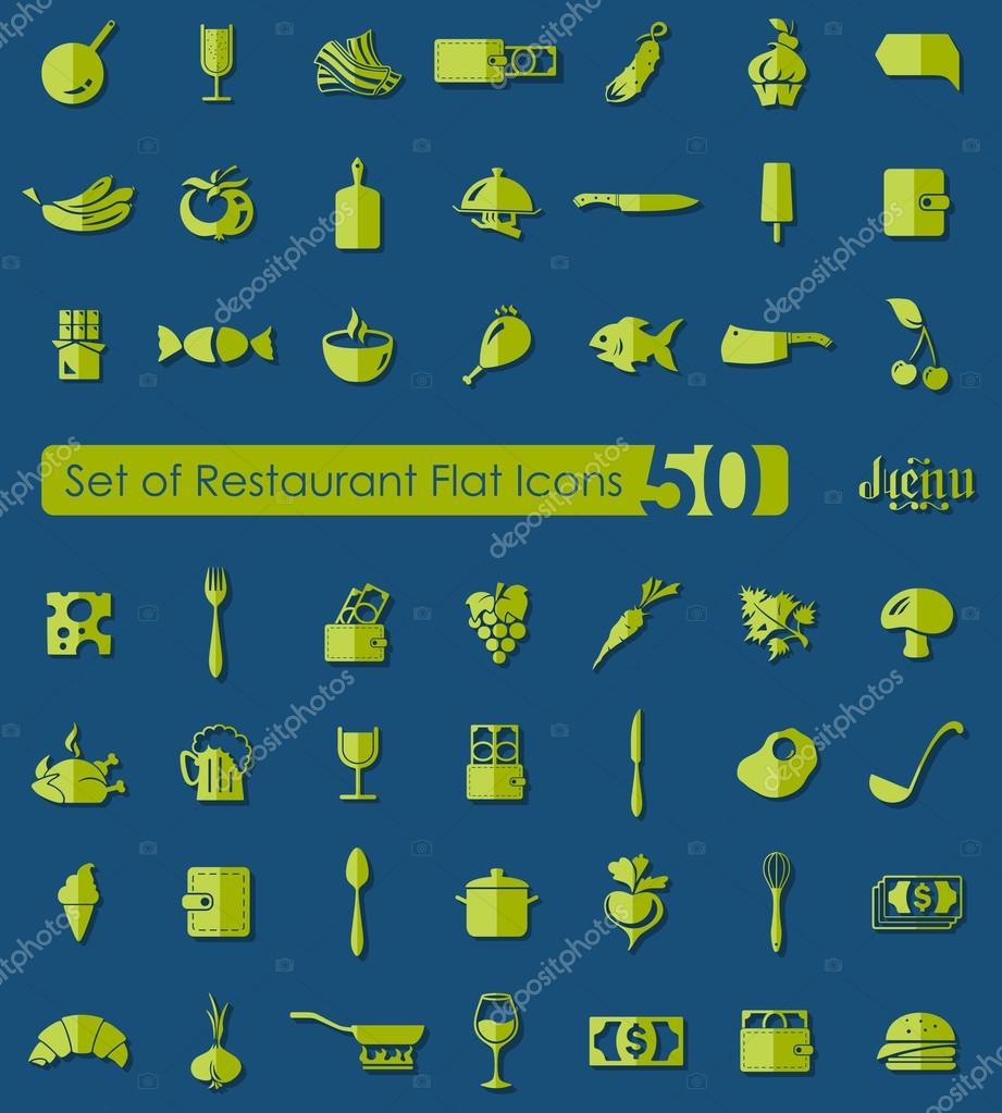 Conjunto de iconos de restaurante Vector de stock #71514767 de ©Palau83