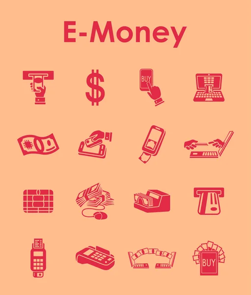 Set of e-money icons Stock Vector by ©Palau83 164965554