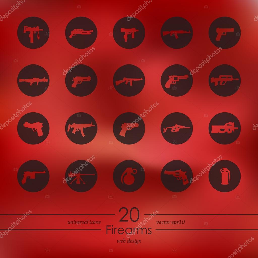 Set of firearms icons Stock Vector Image by ©Palau83 #72598181