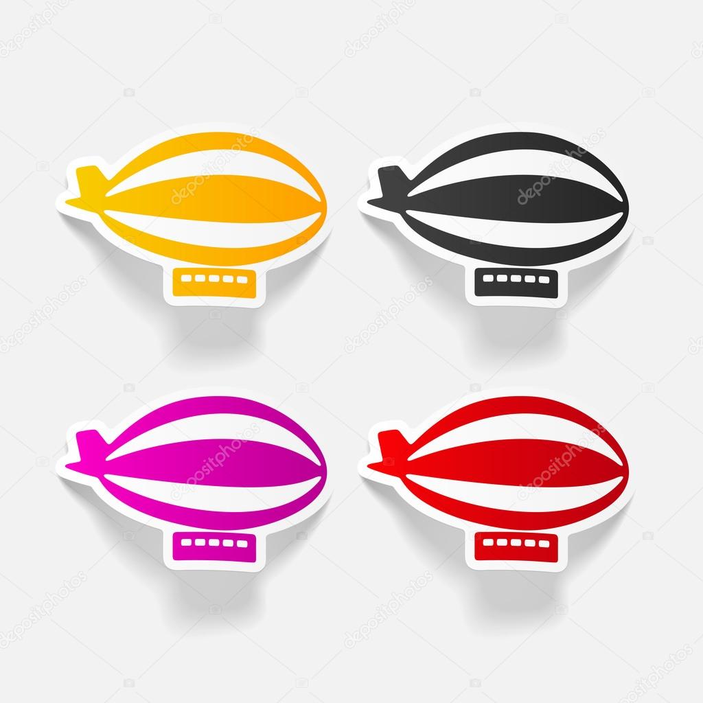 Realistic design airship Stock Vector by ©Palau83 73555409 Realistic design airship Stock Vector by ©Palau83 73555409