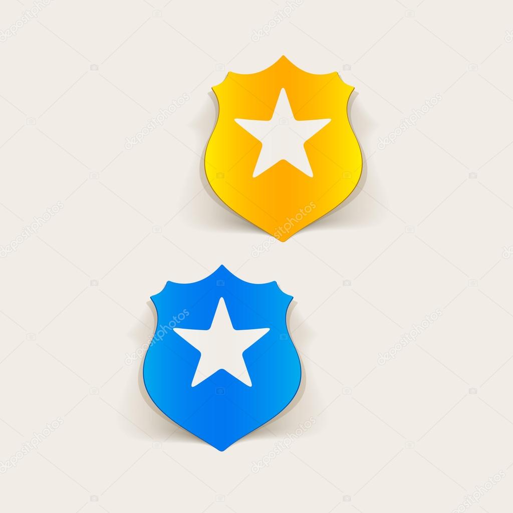 Realistic design police badge Stock Vector Image by ©Palau83 #78397860