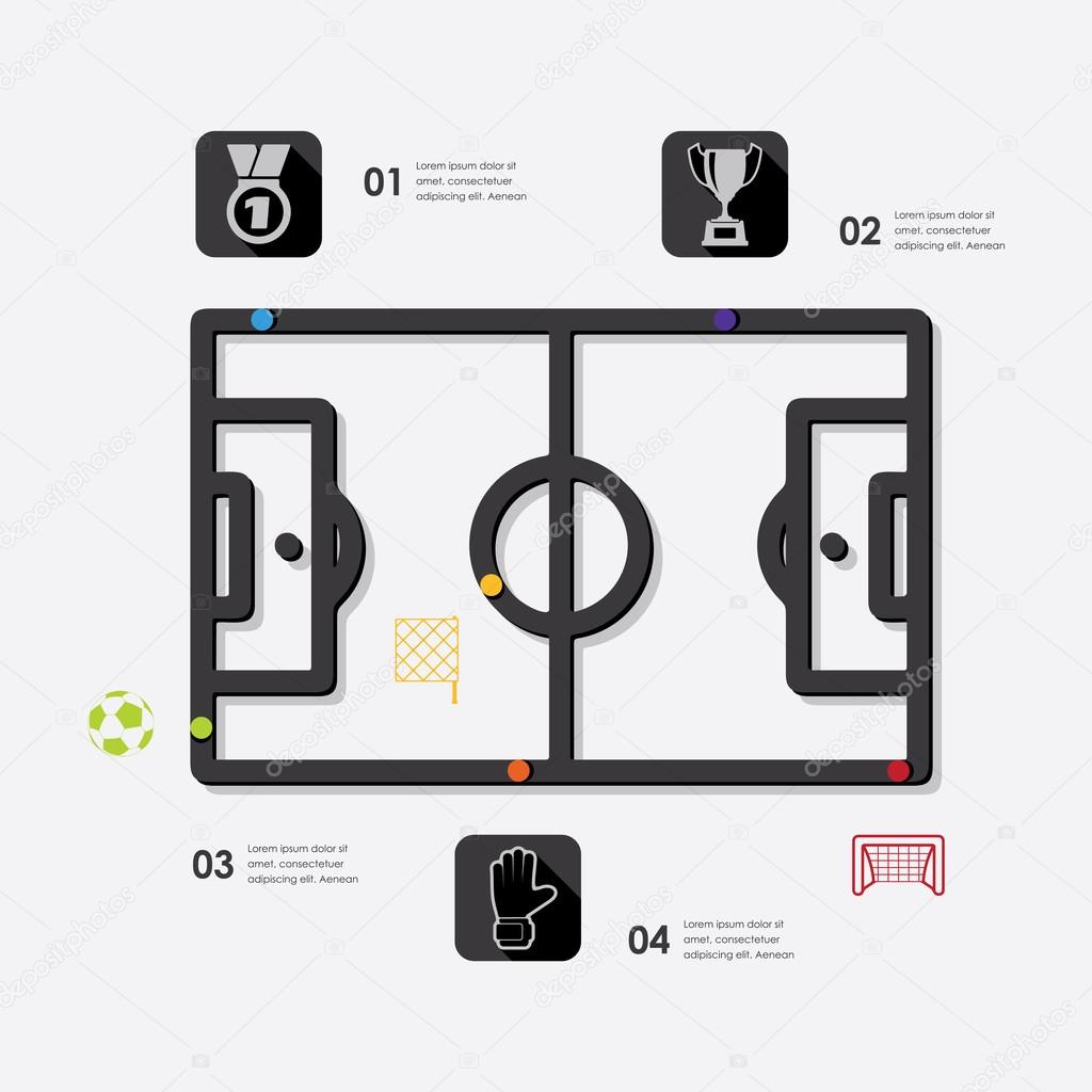 Football infographic Stock Vector by ©Palau83 78399678