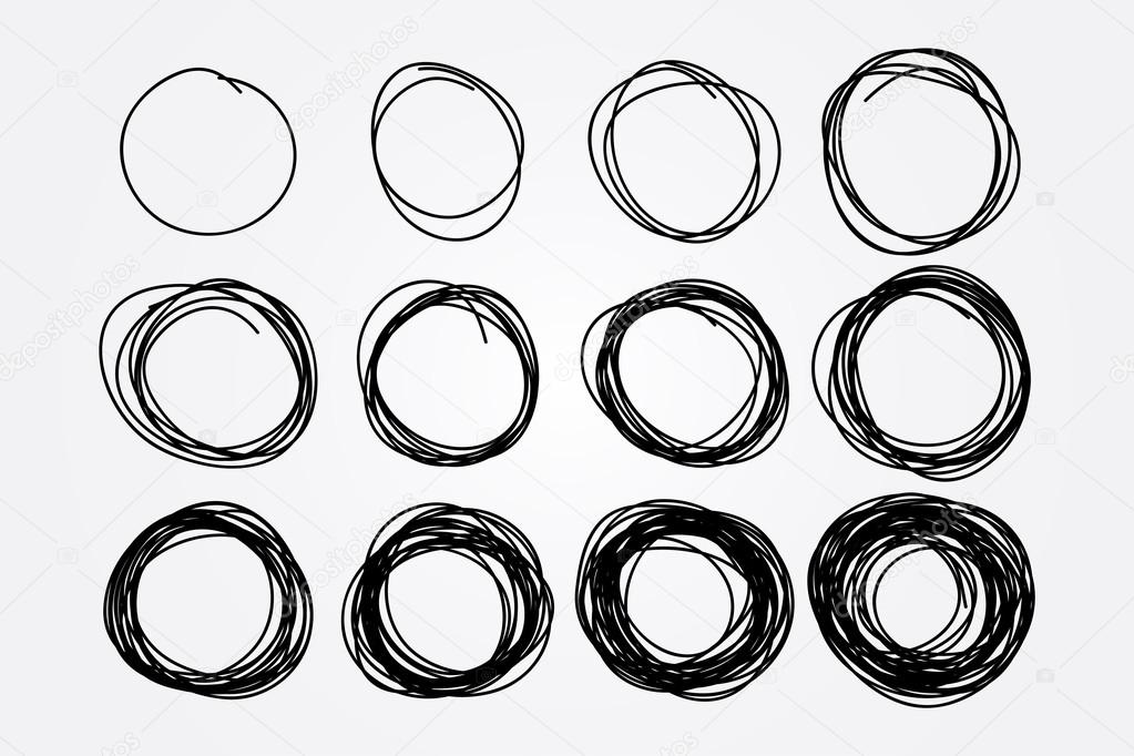 Hand drawn doodle circles — Stock Vector © Palau83 #78400566