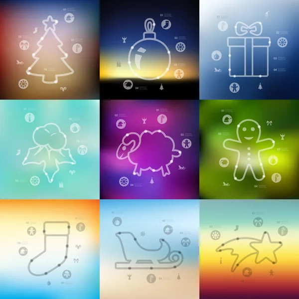 Christmas timeline infographics Stock Vector by ©Palau83 97857054