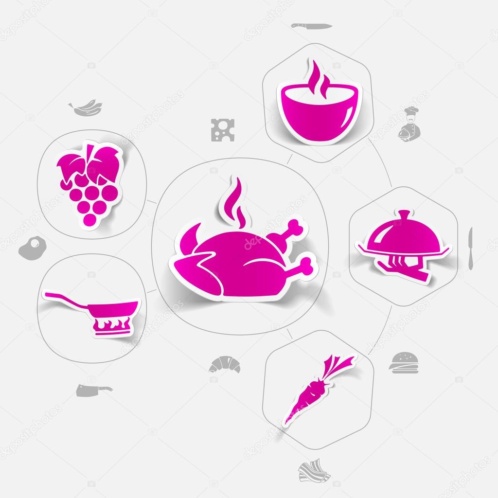 Restaurant sticker infographic Stock Vector by ©Palau83 80952834