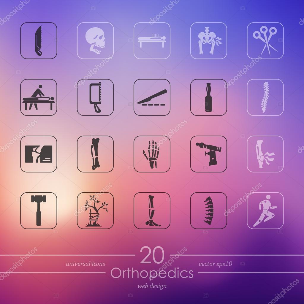 Set of orthopedics icons — Stock Vector © Palau83 #83225166