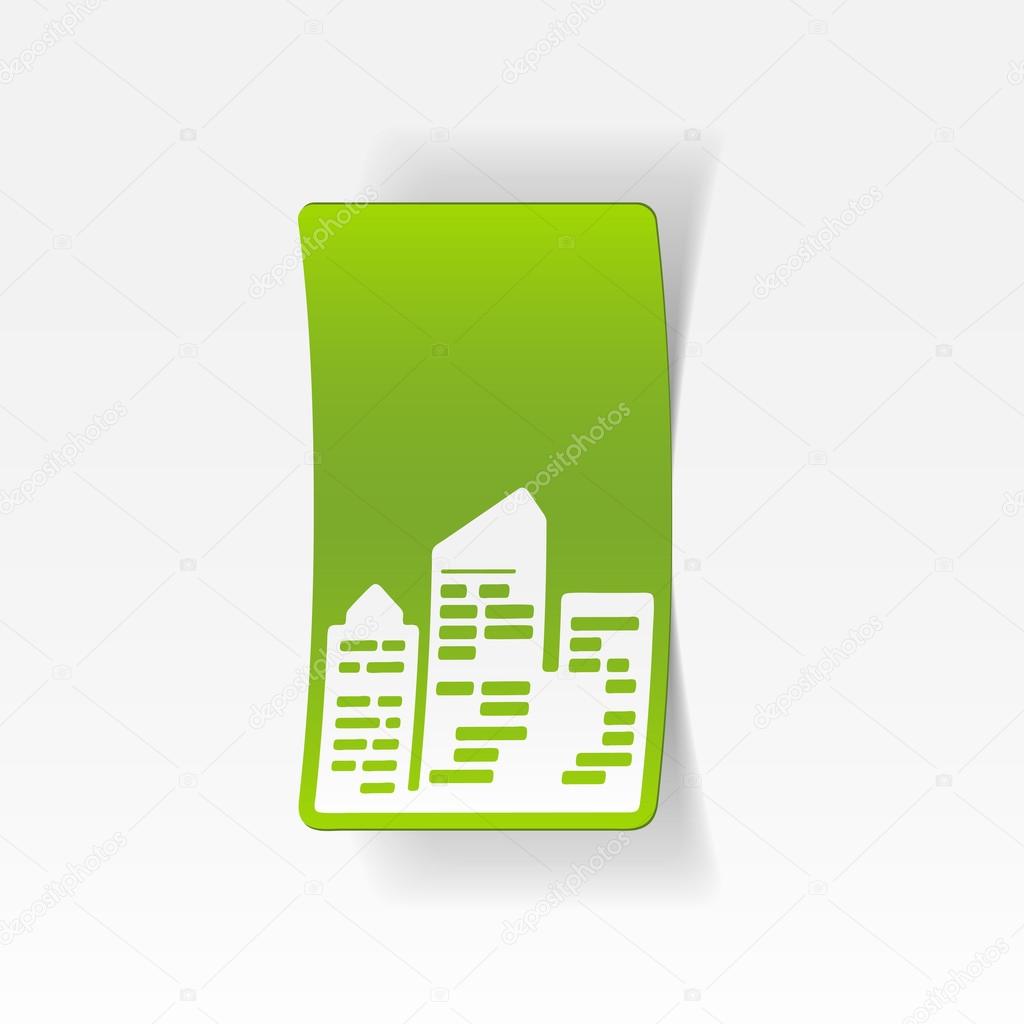 City skyscrapers icon Stock Vector by ©Palau83 84506834