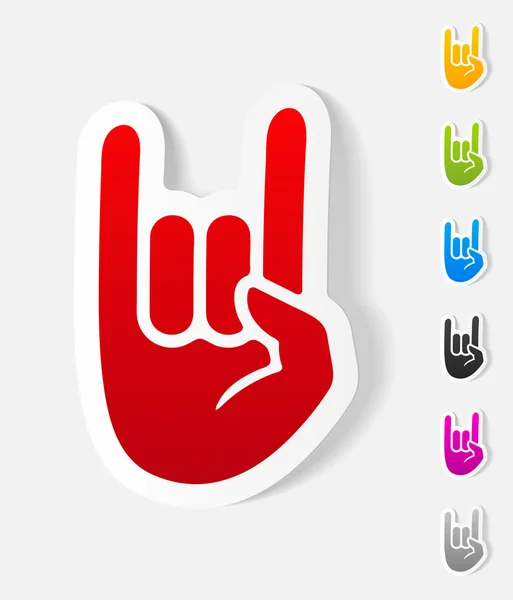 Rock hand gesture Stock Vectors, Royalty Free Rock hand gesture ...