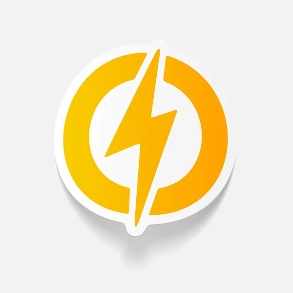 Lightning bolt sticker Stock Vector by ©Palau83 87288128