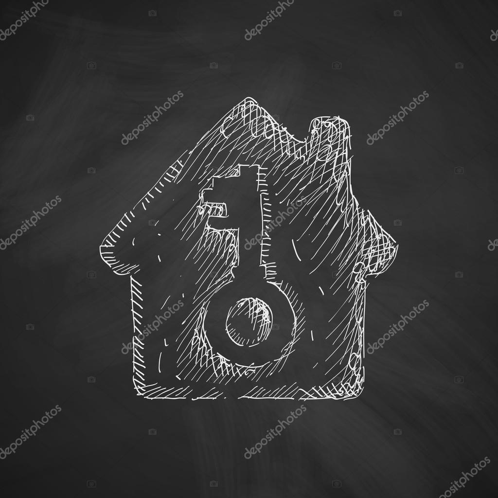 Hand drawn house icon Stock Vector Image by ©Palau83 #88200524