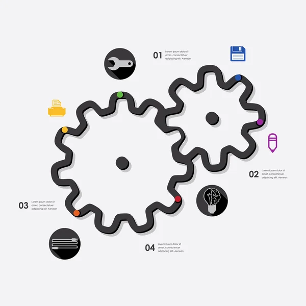 Iot flowchart imágenes de stock de arte vectorial | Depositphotos