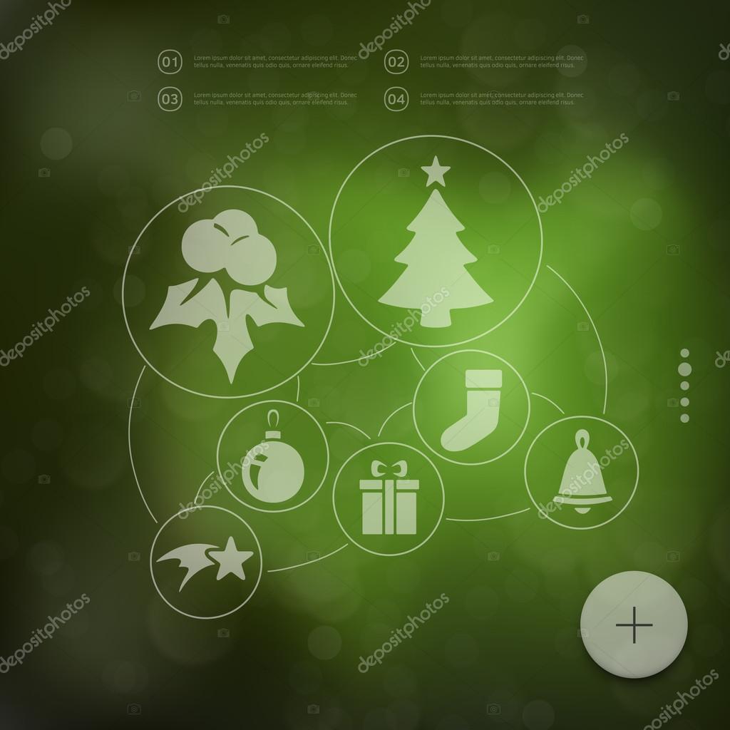 Christmas infographic with icons Stock Vector Image by ©Palau83 #90620798