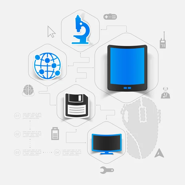 Technology sticker infographic Stock Vector Image by ©Palau83 #69367611