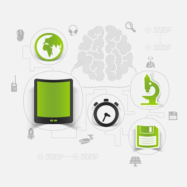 Technology blue sticker infographic Stock Vector Image by ©Palau83 ...