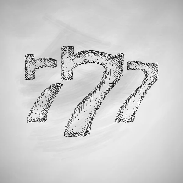 Three seven icon Stock Vector by ©Palau83 84000050