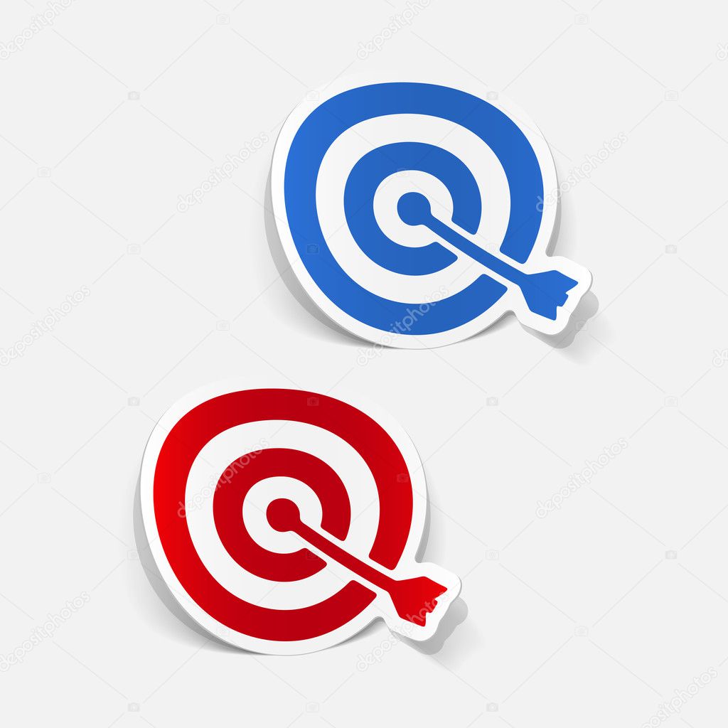 Realistic design elements of targets Stock Vector by ©Palau83 91723584