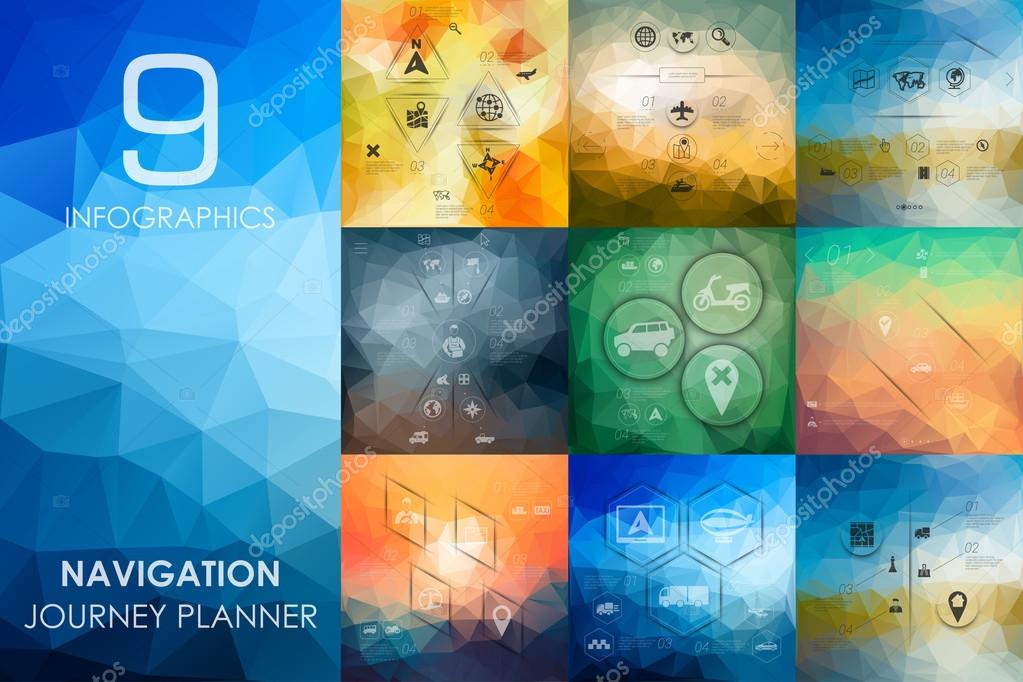 Navigation infographic background Stock Vector by ©Palau83 93338130