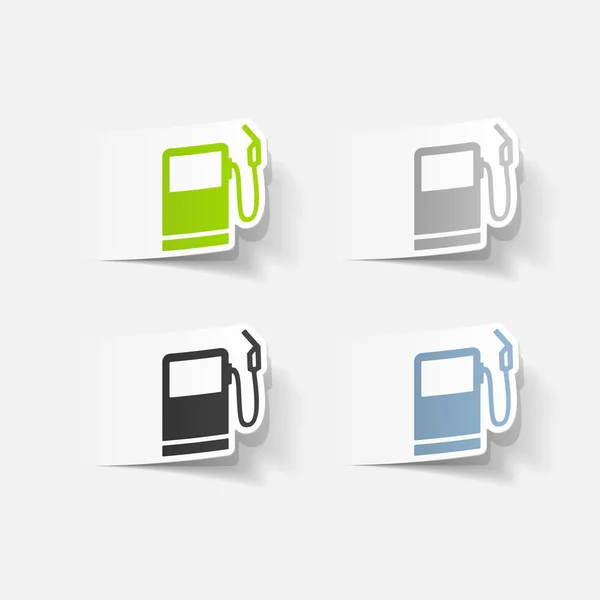 Colorful gas stations labels Stock Vector by ©Palau83 101098168