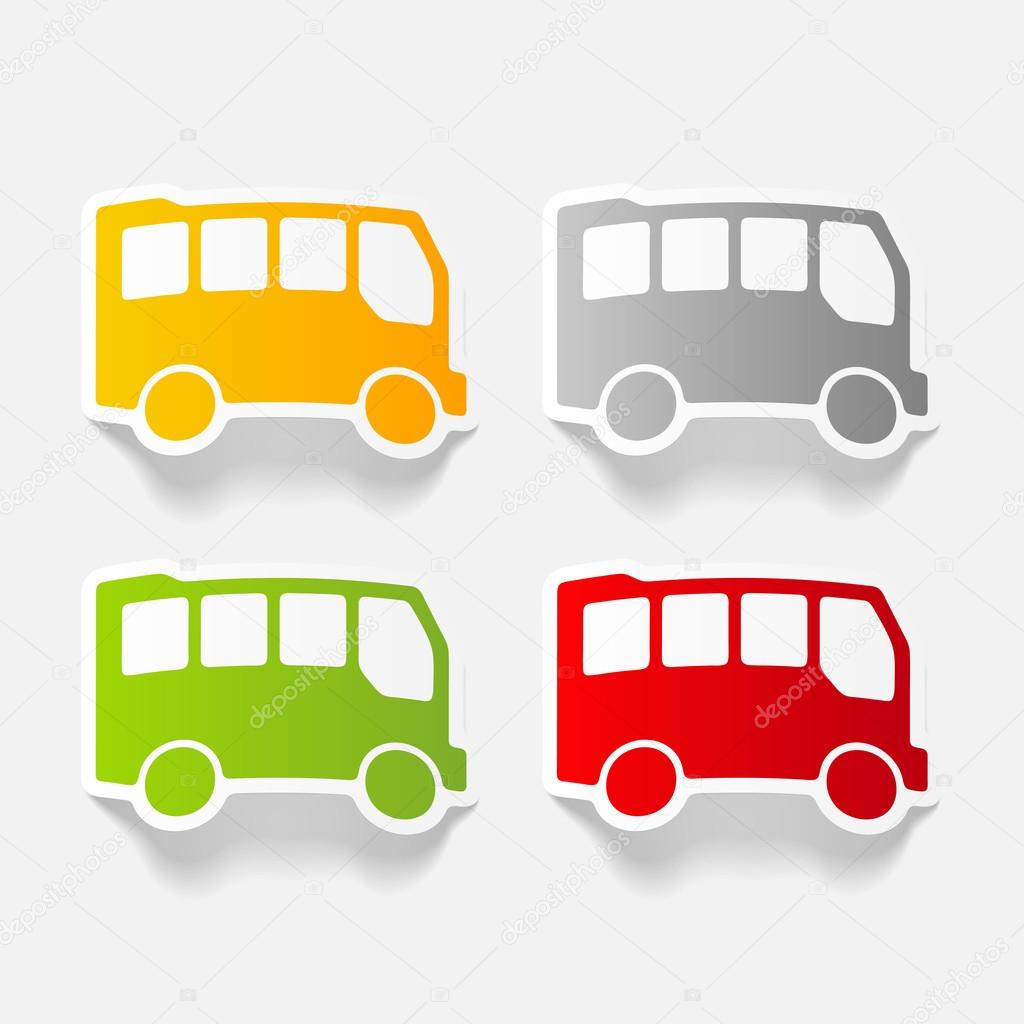 Realistic bus design Stock Vector by ©Palau83 95643262