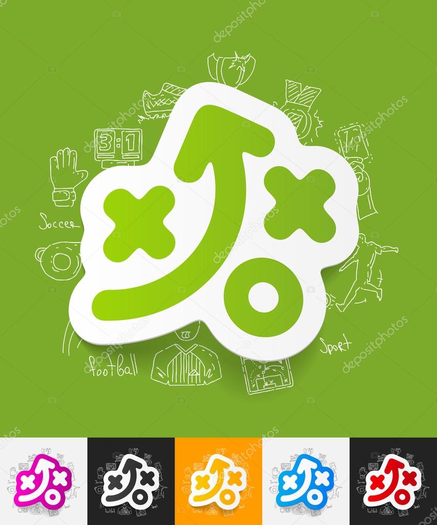 Tactics paper stickers Stock Vector Image by ©Palau83 #95645420