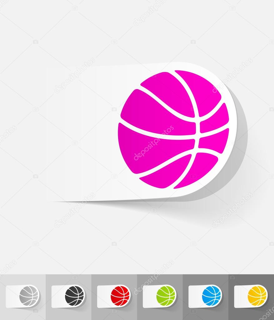 Basketball realistic design elements Stock Vector by ©Palau83 95645674