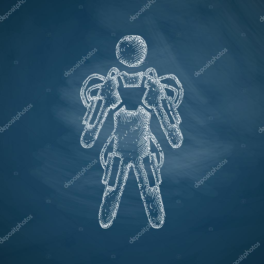 Icono de exoesqueleto dibujado Vector de stock por ©Palau83 95645844
