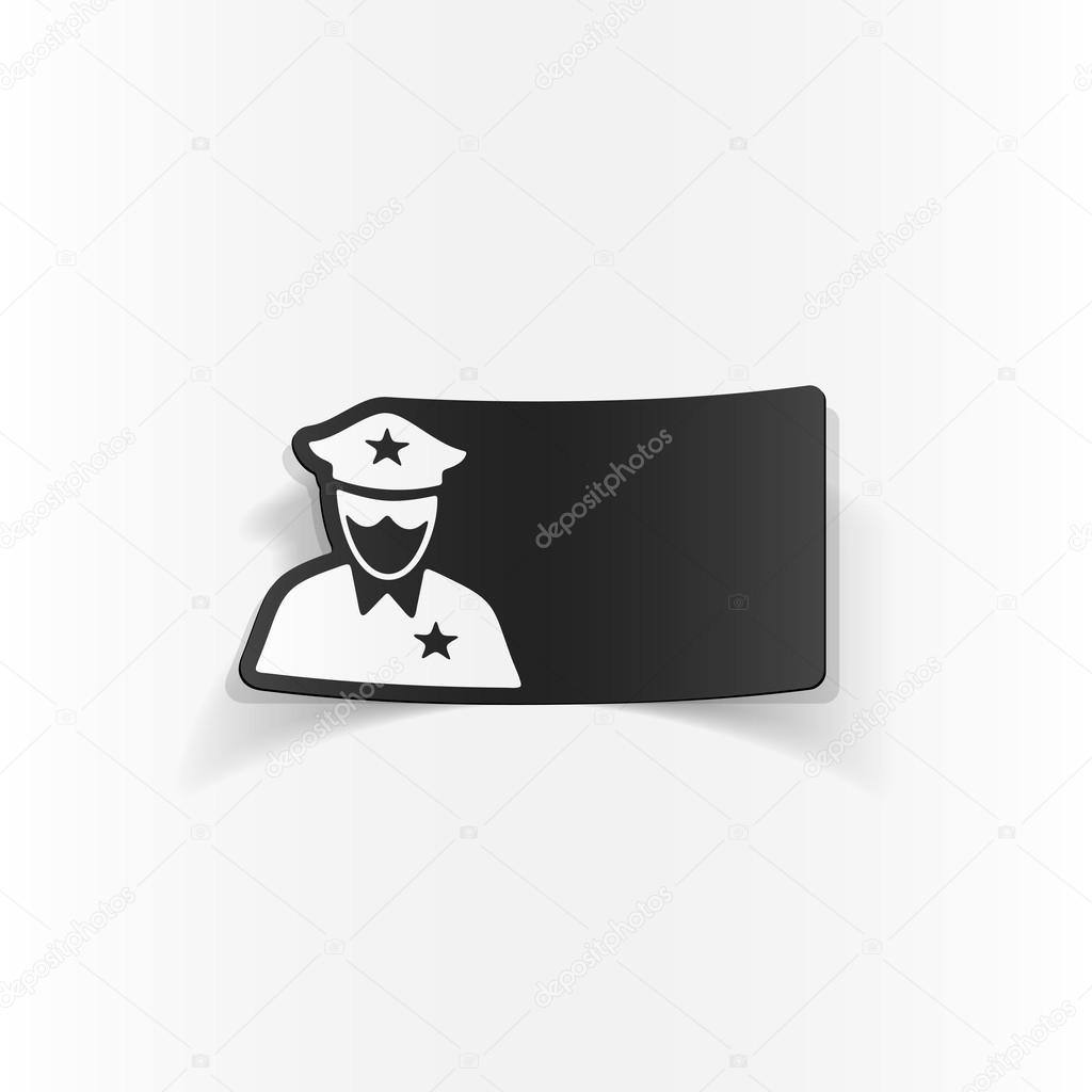 Realistic police officer design Stock Vector Image by ©Palau83 #95647424