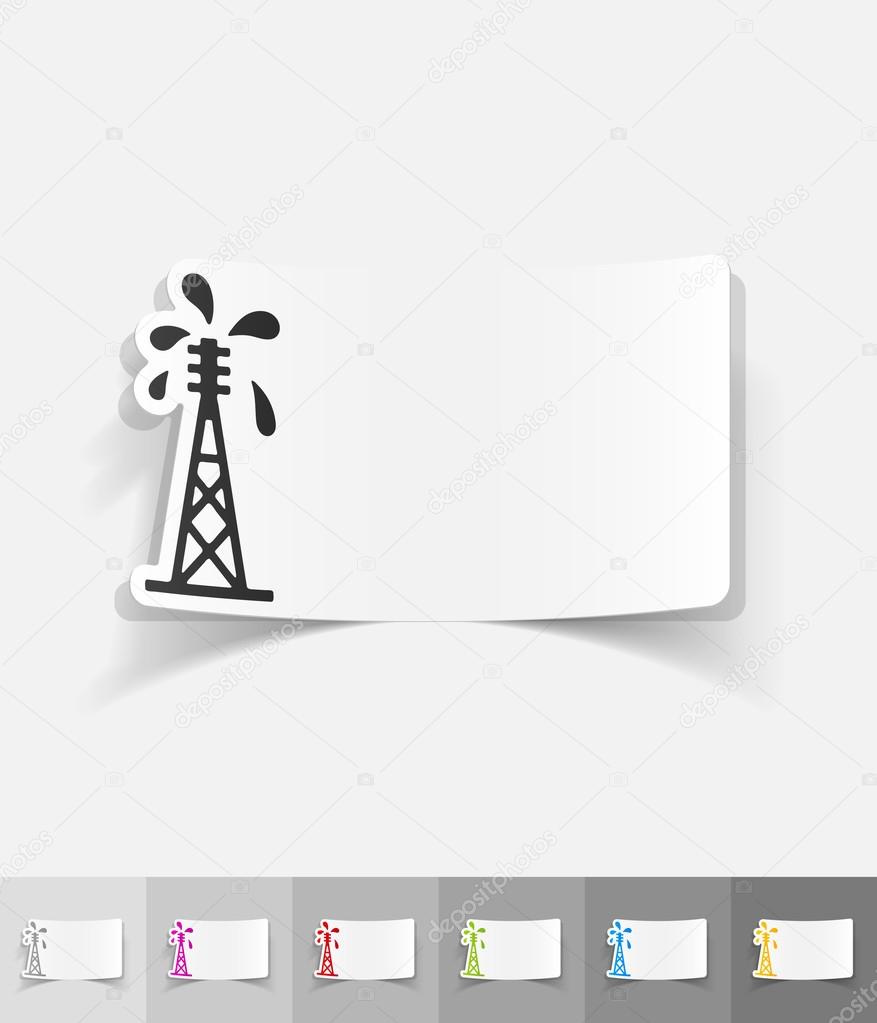 Realistic oil derrick design Stock Vector by ©Palau83 97856890