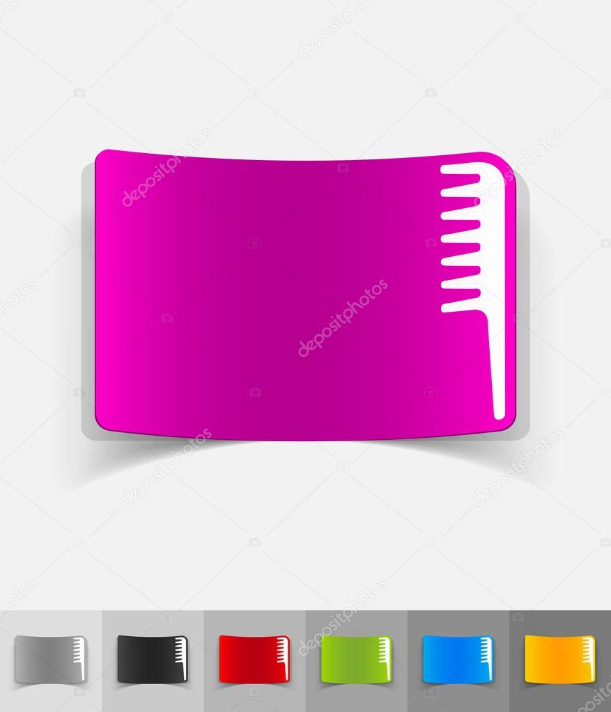 Realistic comb design Stock Vector Image by ©Palau83 #97857040