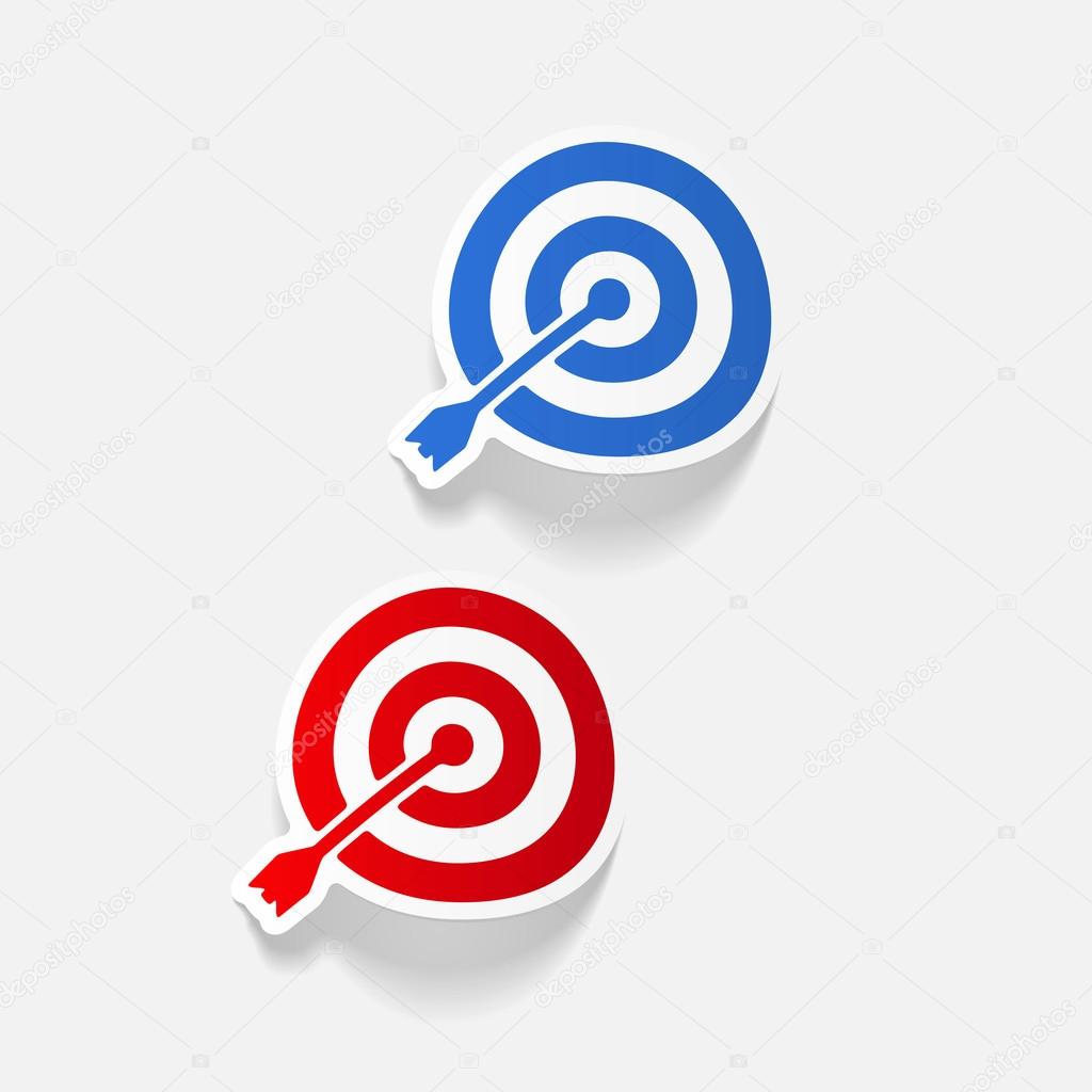 Target realistic stickers Stock Vector by ©Palau83 98761952